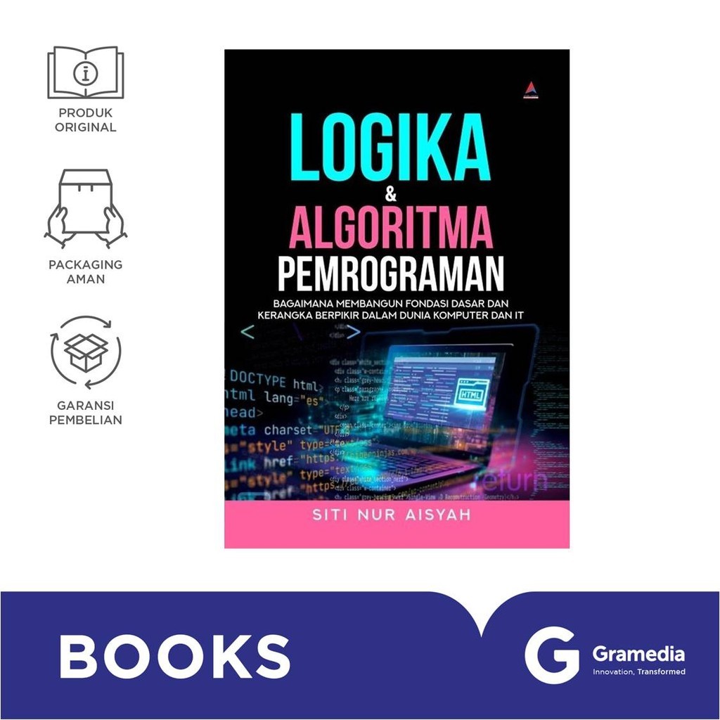 Jual Gramedia Bintaro - Logika & Algoritma Pemrograman ( Siti Nur Aisyah ) | Shopee Indonesia