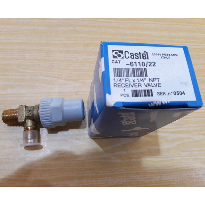 Jual Castel Receiver Valve 1/4" FL x 1/4" NPT (6110/22) | Shopee Indonesia