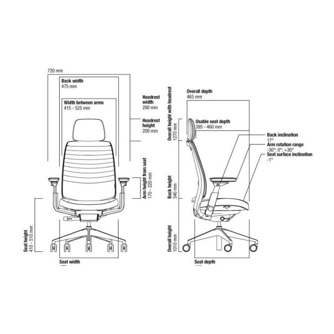 Jual STEELCASE Series 2 Chair Black with Headrest - STEELCASE Series 2 ...