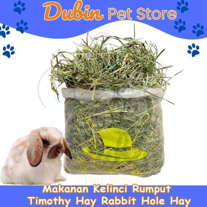 Jual Rumput Hay Timothy 2nd cut Merk Rabbit Hole Hay (RHH) Repack 1 kg ...