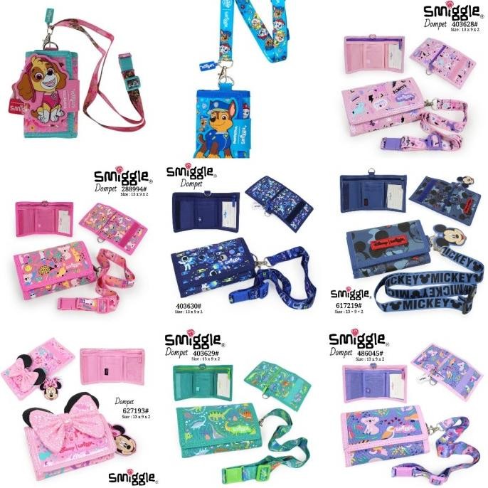Jual Promo Smiggle Wallet Lanyard Paw Patrol, Uni, Astronot, Koala ...