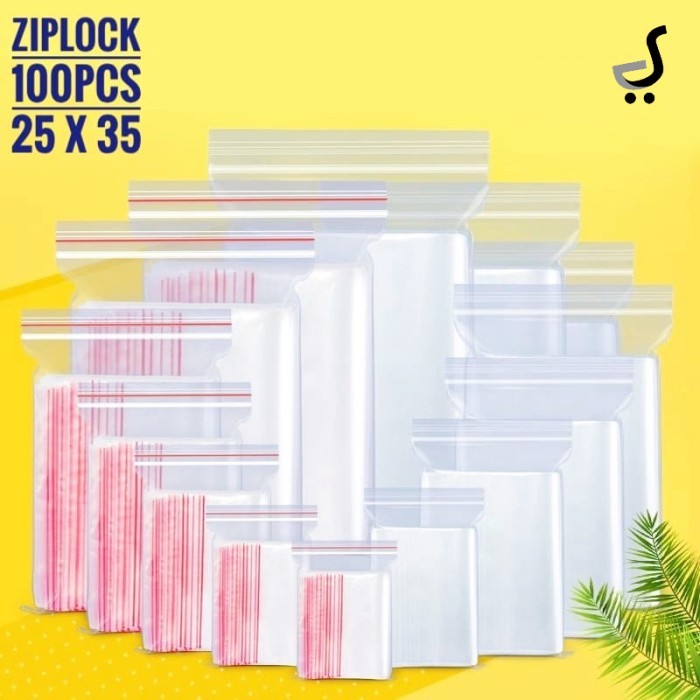 Jual Plastik Zip Lock 25 X 35 CM (100 PCS) Klip Ziplock Bag Clip ...