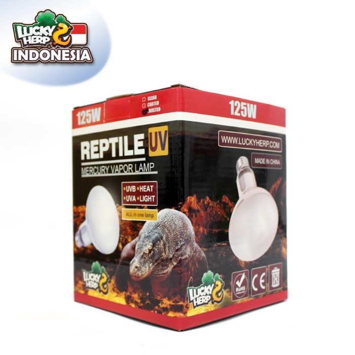 Jual Lucky herp Reptile Mercury Vapour - 125w lampu reptil mirip solar glo | Shopee Indonesia