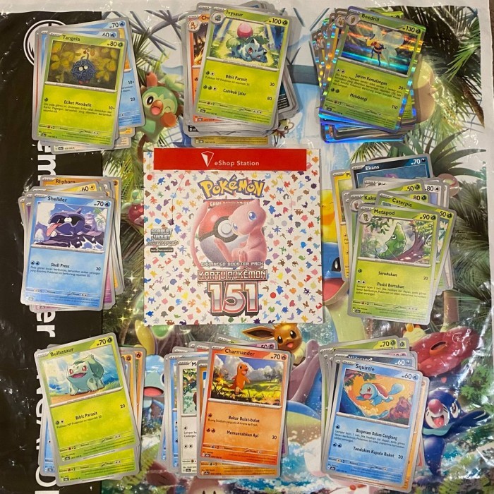 Jual Pokemon 151 Indonesia sv2a Set C U R 1 - 151 TCG Pokemon Indonesia ...