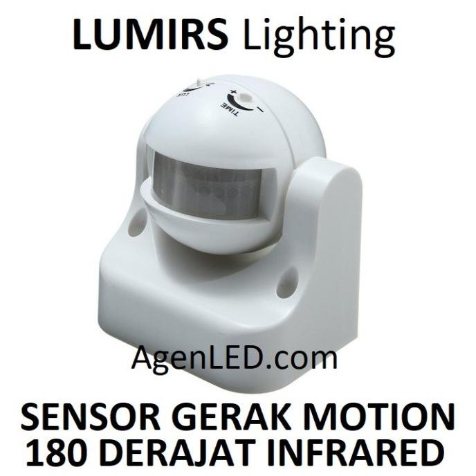 Jual Promo LUMIRS Sensor Gerak Infrared 180 Derajat Motion PIR Lampu ...