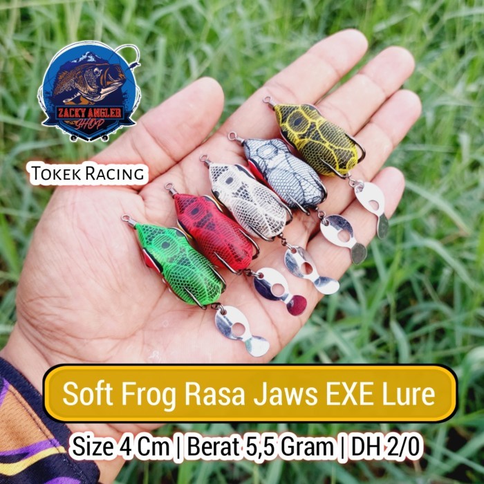 Jual AJR99 SOFT FROG RASA JAWS EXE LURE 4 CM TOKEK RACING UMPAN CASTING GABUS SUPER BERISIK ...