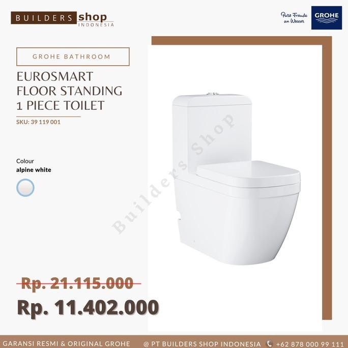 Jual GROHE 39119001 - EUROSMART FLOOR STANDING 1 PIECE TOILET / WC ...