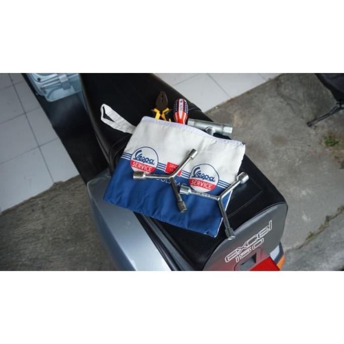 Jual BERKUALITAS Tas Toolkit Set Peralatan Bengkel Darurat Vespa Klasik ...