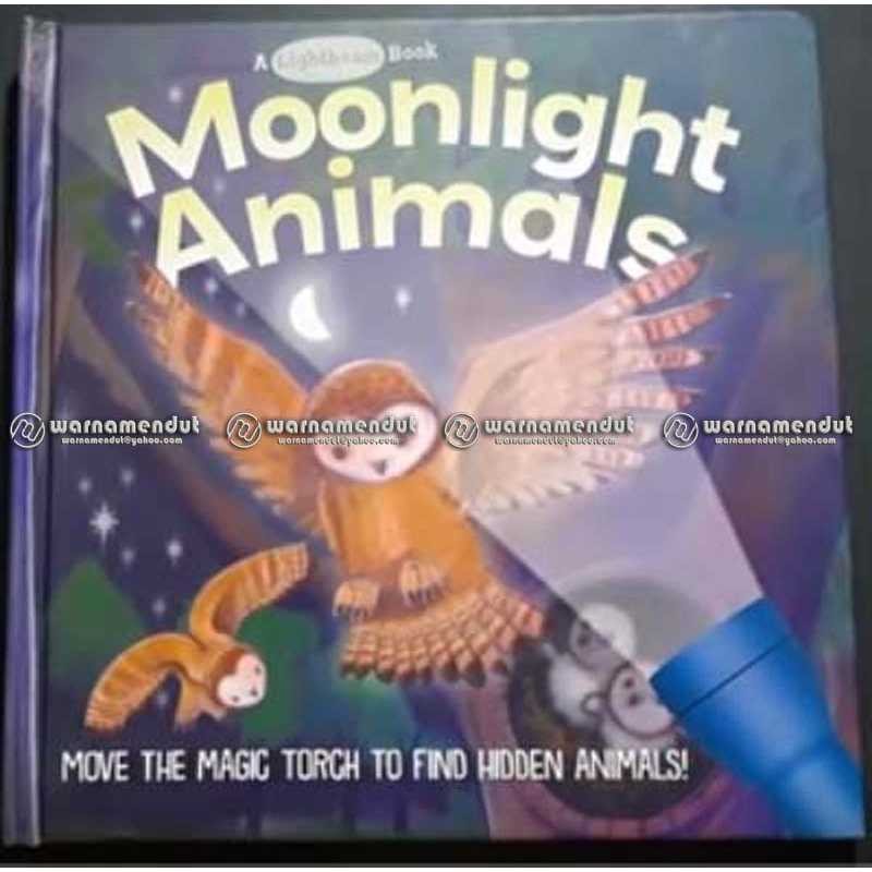 Jual WM BBW A lightbeam book Moonlight Animals buku mengenal binatang ...