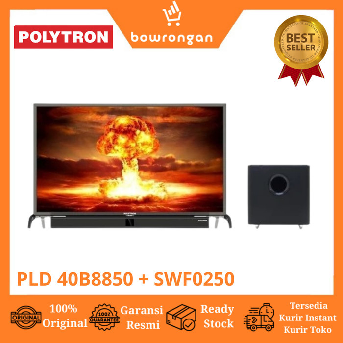Jual POLYTRON LED TV 40 Inch PLD 40B8850 + SWF0250 | Shopee Indonesia