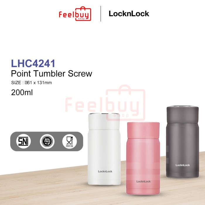 Jual Locknlock Exclusive Point Screw Tumbler 200Ml - Lhc4241 | Shopee ...