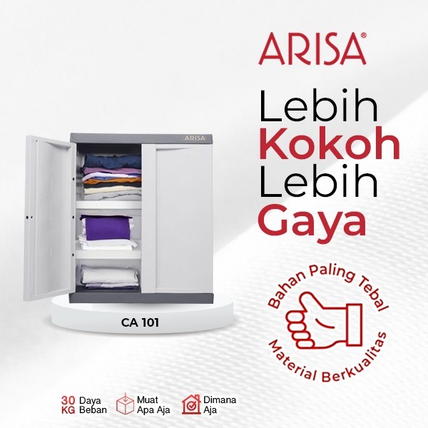 Jual LEMARI SERBAGUNA PLASTIK DUA PINTU ARISA CA101 | Shopee Indonesia