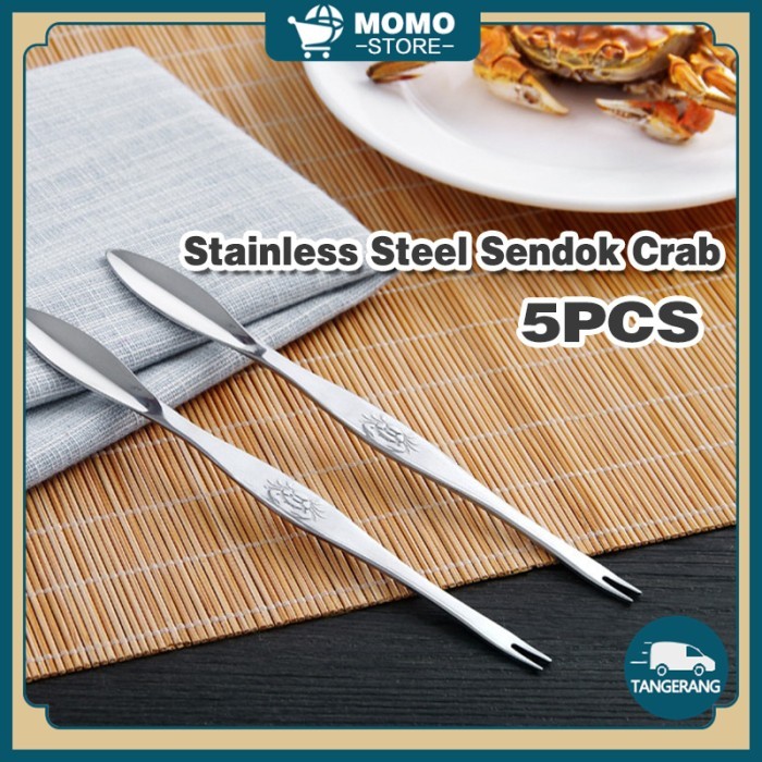 Jual TERLARIS 5PCS SUS304 ALAT PICK SEAFOOD KEPITING / GARPU BUAH ...