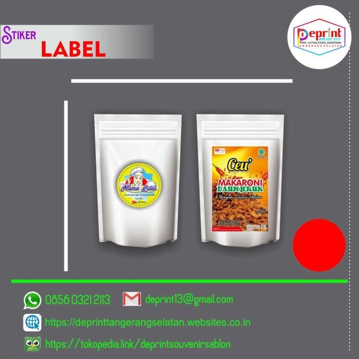 Jual STIKER LABEL MAKARONI | Shopee Indonesia