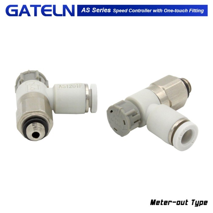 Jual CHROMEE 10PCS/Lot SMC Type Speed Controller with One-touch Fitting Meter-out Throttle valve ...