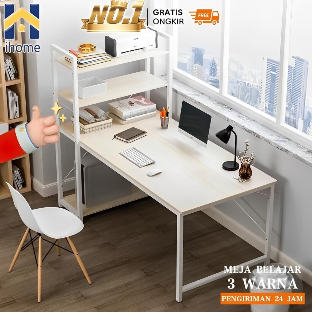 Jual Meja Komputer Meja Kerja Meja Belajar Aesthetic Meja Kantor ...