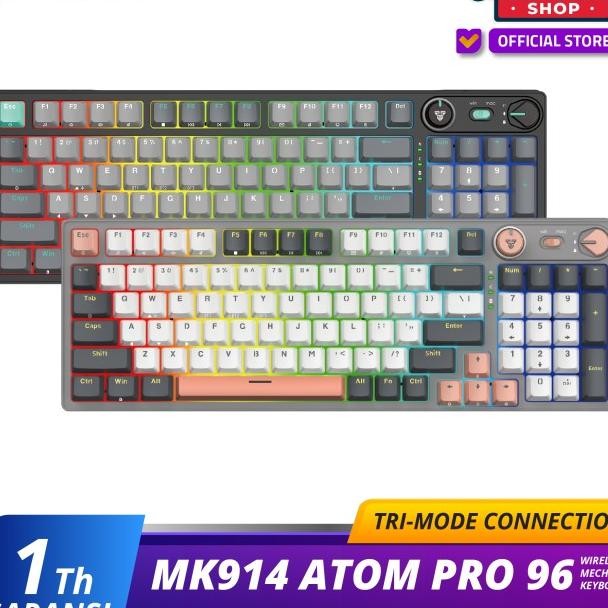 Jual Fantech M914 Atom Pro 96 Erie Wirele Eyboard Mechanical Gang ...