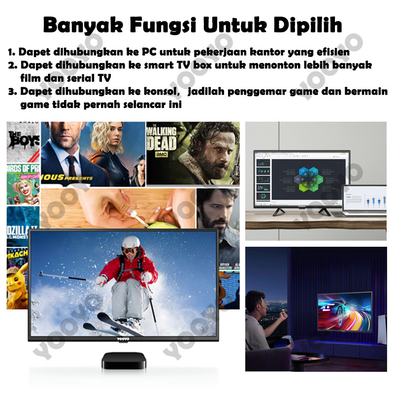 Jual TV Digital 22 inch - TV LED FHD 2K - Layar S - HDR10 - Dolby AUDIO ...