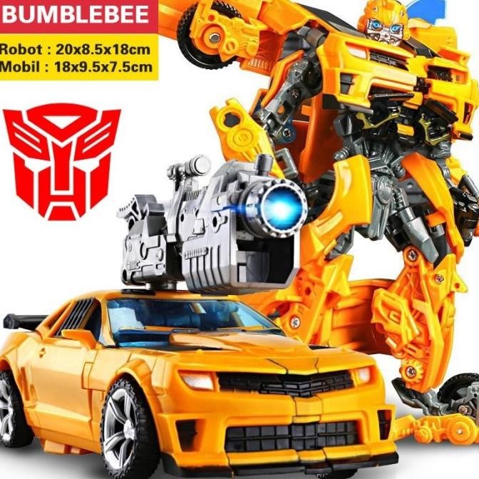 Jual Robot Transformer Optimus Primer Bumblebee Bisa berubah jadi mobil Mainan Robot ...