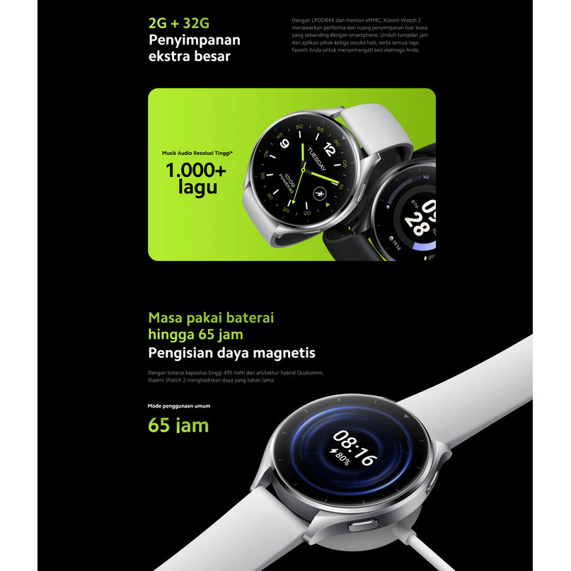 Jual Xiaomi Mi Watch 2 Smartwatch Snapdragon W5+ Gen1 - Garansi Resmi ...