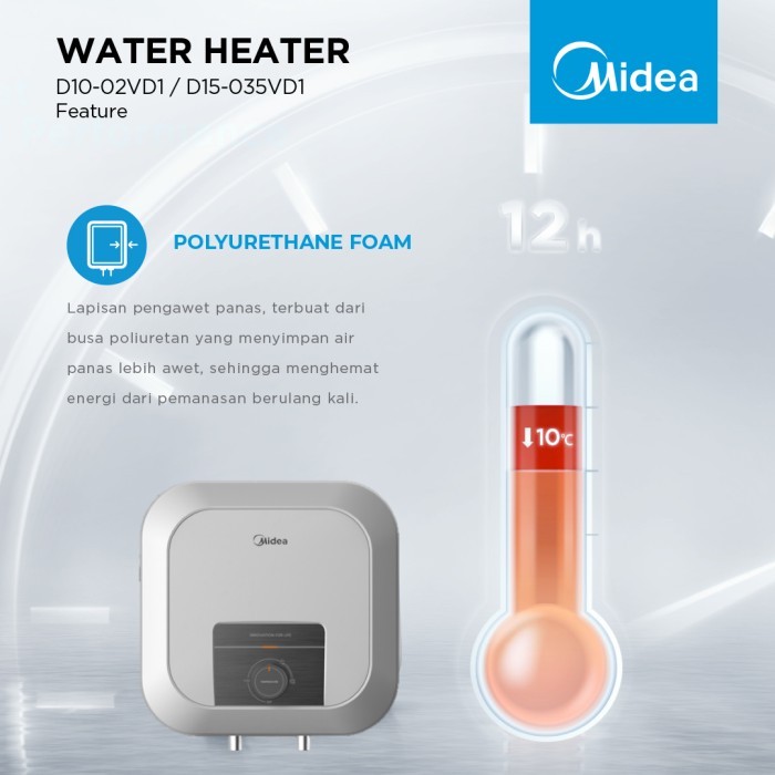 Jual Midea Electric Water Heater 10 Liter - D10-02VD1 | Shopee Indonesia