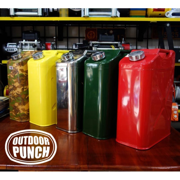 Jual JERIGEN BESI / STEEL JERRYCAN / OIL TANK KAPASITAS 20 LTR TUTUP ...