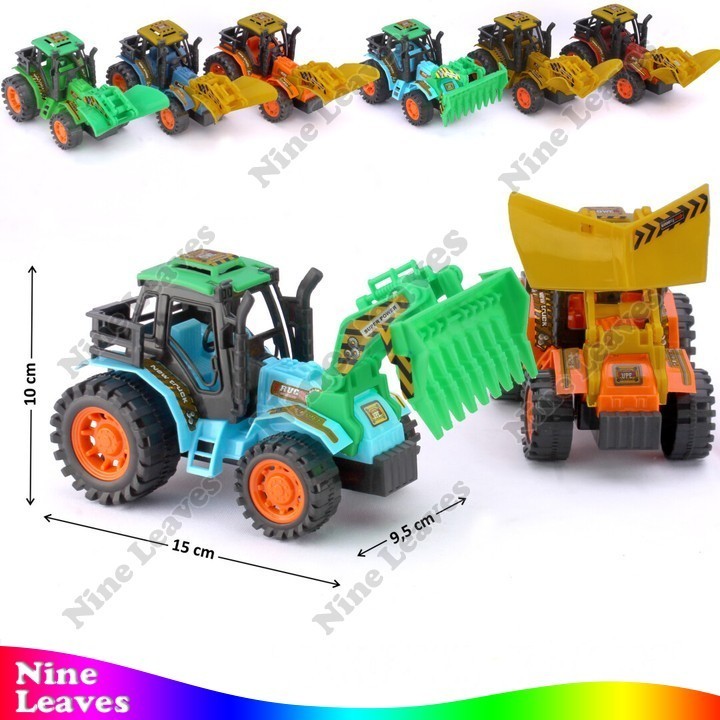 Jual Mainan Kendaraan Konstruksi Traktor Friction Tractor Truck Monster ...