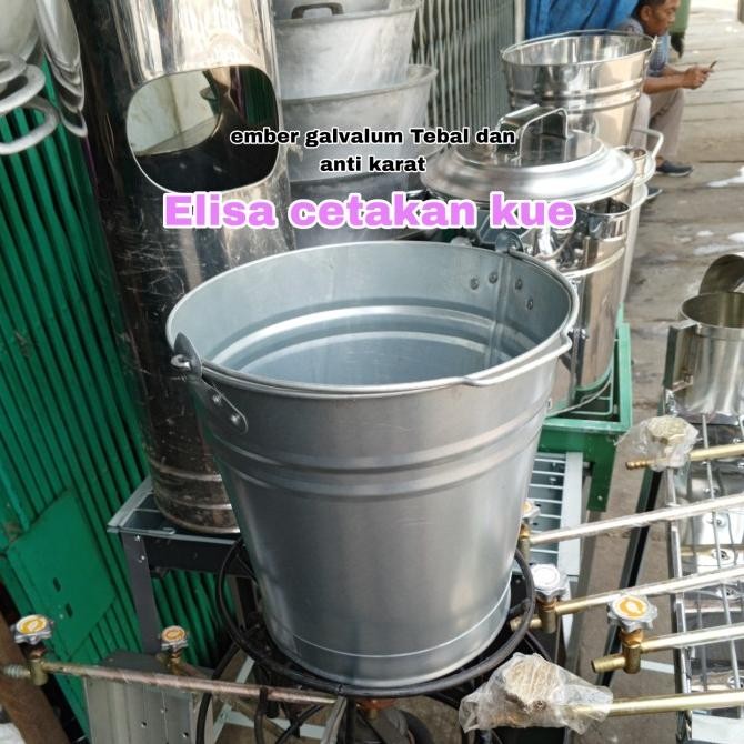 Jual ember galvanis 5 liter / ember kaleng anti karat / pot kaleng ...