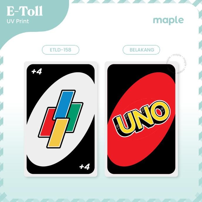 Jual Produk Baru!! Maple Kartu Etoll UNO Reverse Stop +4 Color Flazz ...