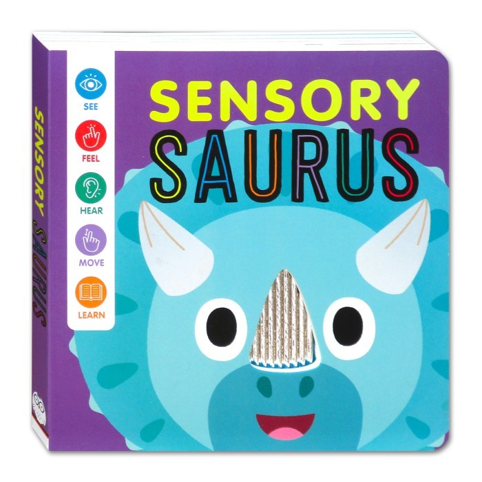 Jual Tebaru Sensory Saurus Board Book (See, Feel, Hear, Move, Learn) Berkualitas | Shopee Indonesia