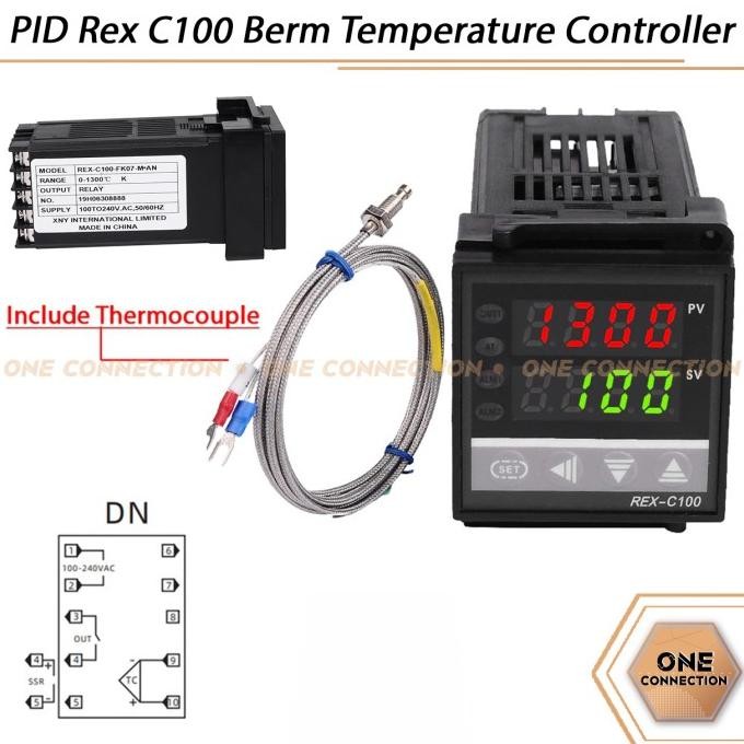 Jual SIAP KIRIM PID REX C100 OUTPUT RELAY 10A BERM TEMPERATURE THERMOCOUPLE CONTROLLER | Shopee ...