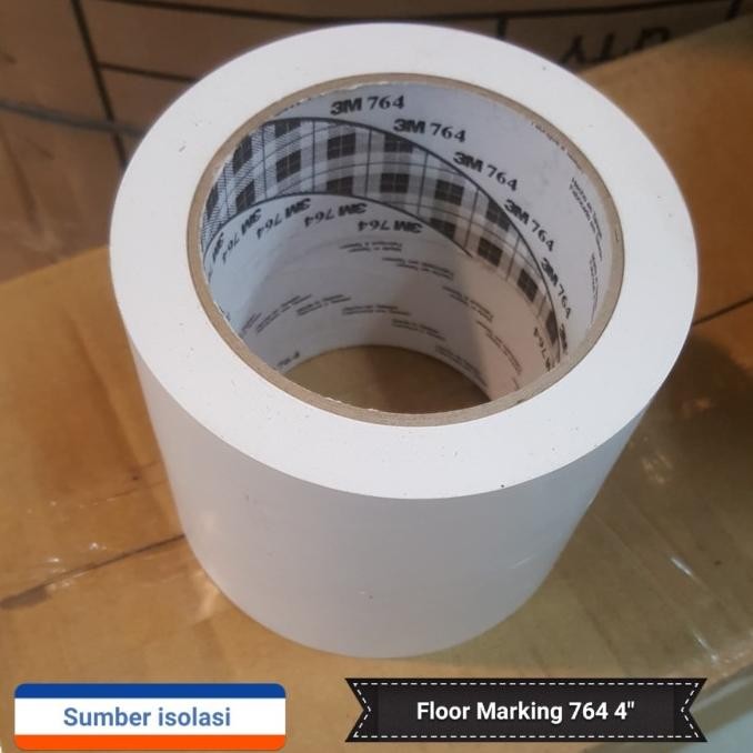 Jual FLOOR MARKING TAPE 3M 764 UKURAN 4" X 33M LAKBAN LANTAI ISOLASI 3M ASLI | Shopee Indonesia