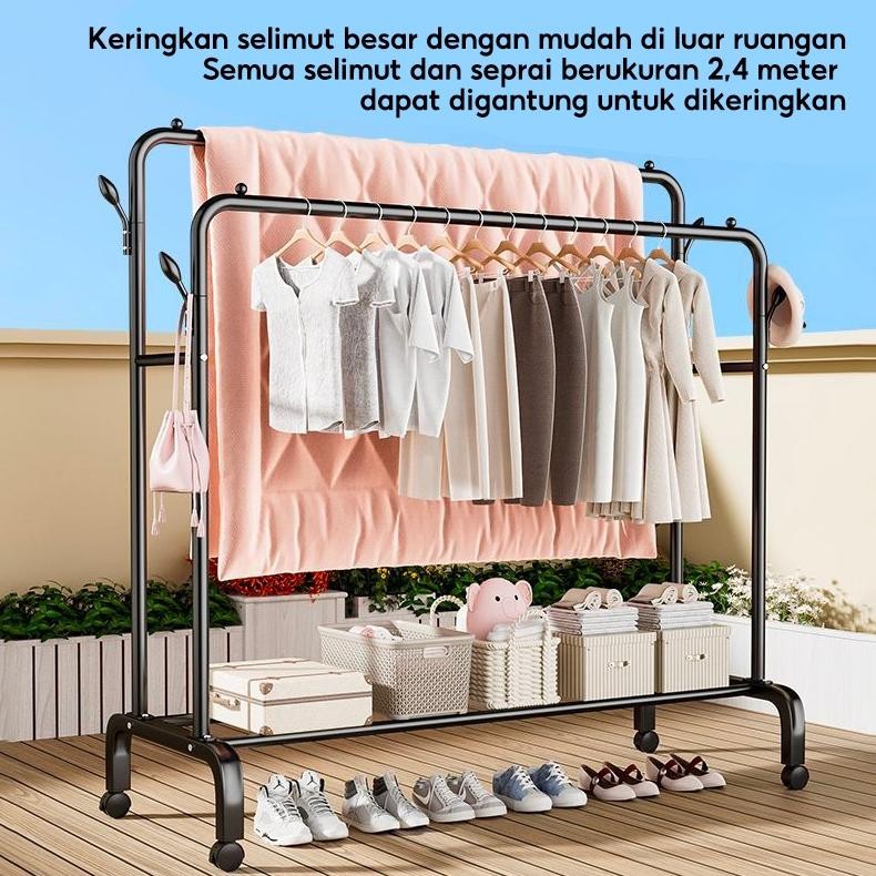 Jual Stand Hanger Gantungan Baju Stand Hanger Besi Gantungan Baju Besi ...