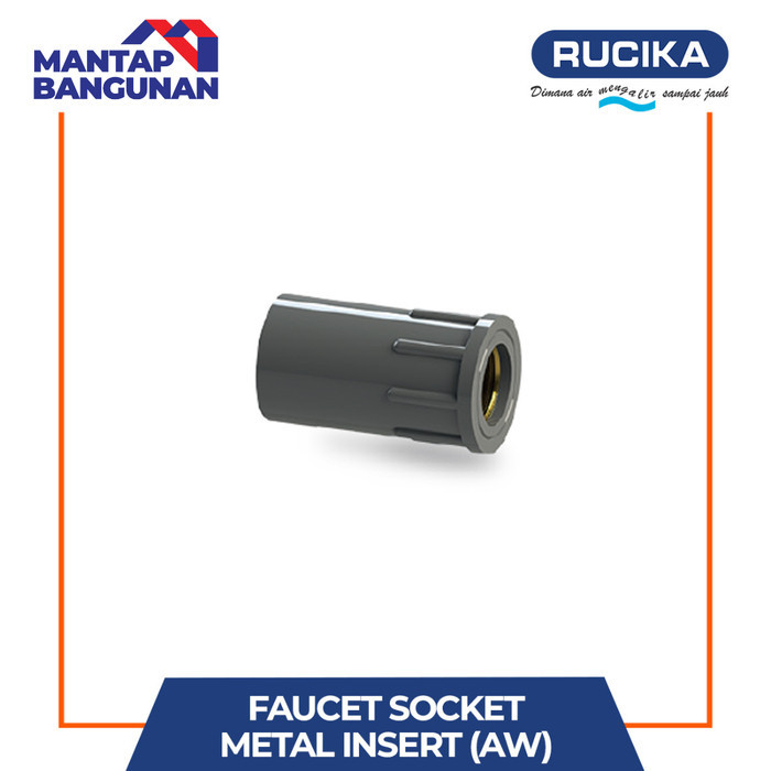 Jual Rucika Fitting Faucet Socket Metal Insert (AW) | Shopee Indonesia