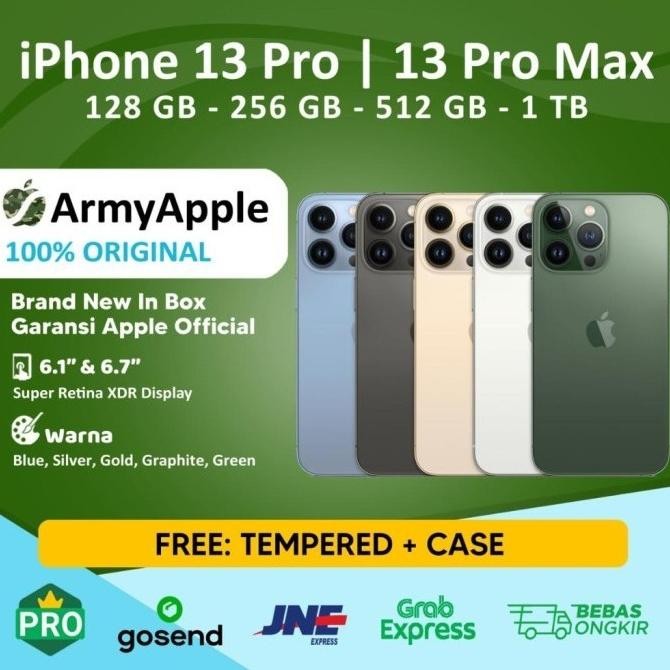 Jual Ibox Resmi Iphone 13 Pro Max 128Gb 256Gb 512Gb 1Tb Blue Graphite Gold | Shopee Indonesia