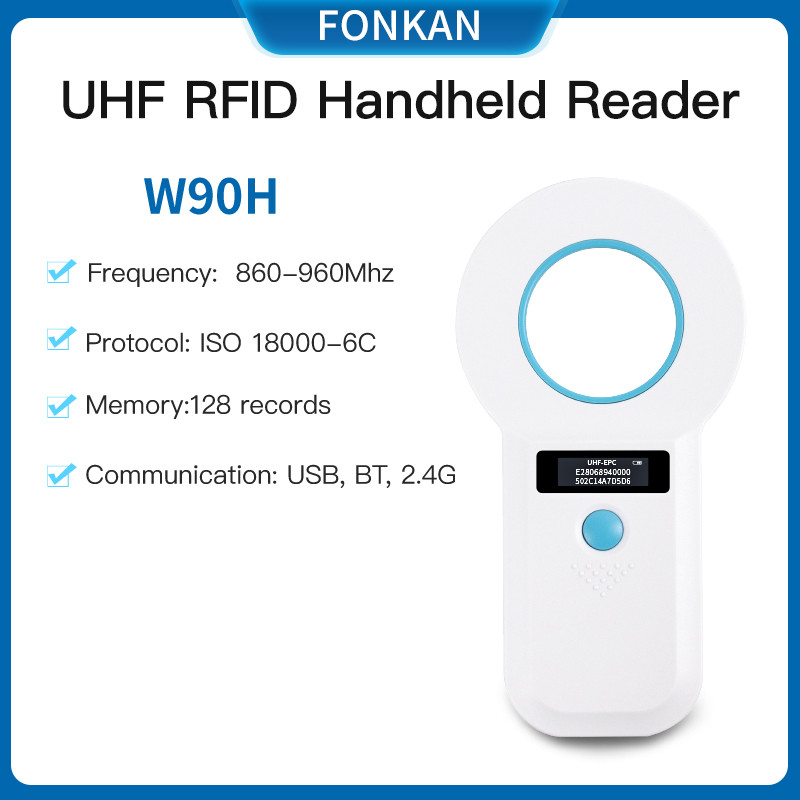 Jual UHF RFID handheld reader cursor output emulated keyboard | Shopee ...