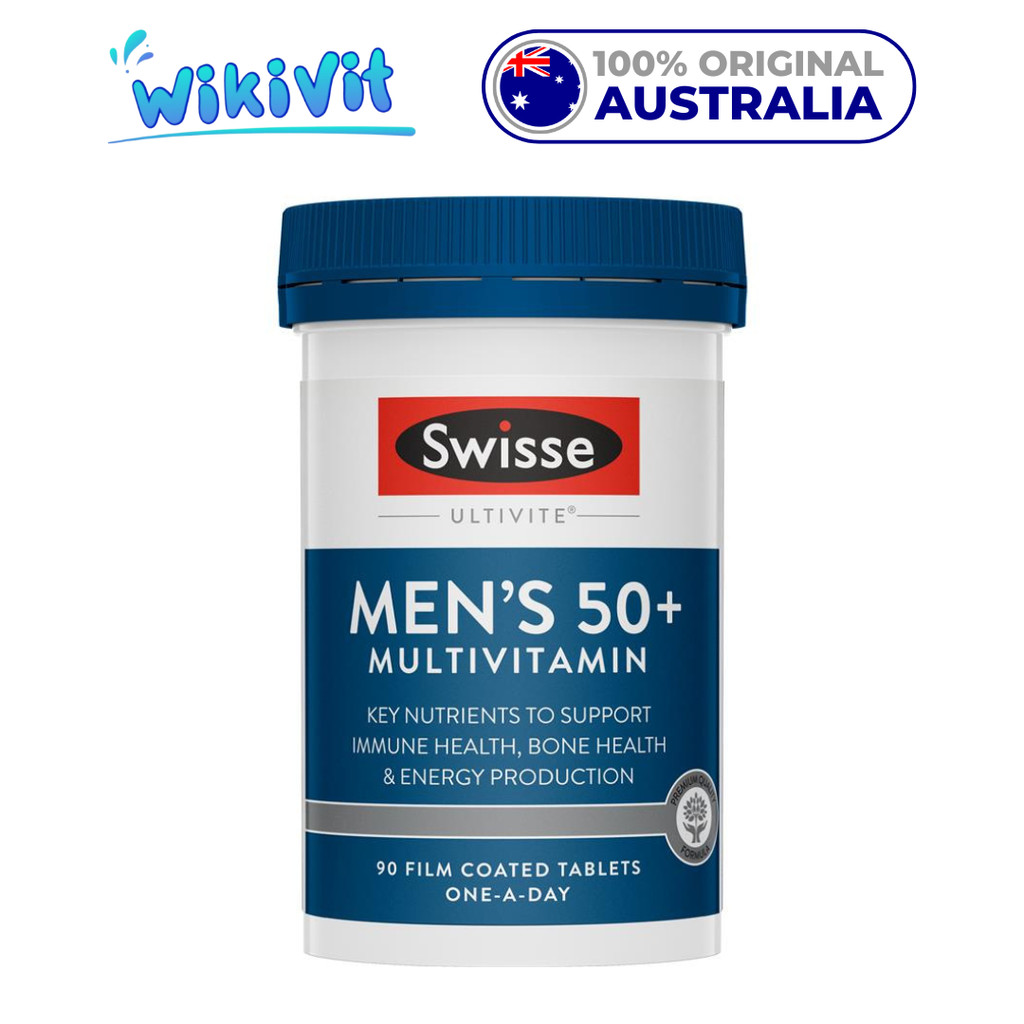 Jual SWISSE Ultivite Men's Multivitamin 50+ 90 Tablets - ORIGINAL AUSTRALIA / Mens Multivitamin ...