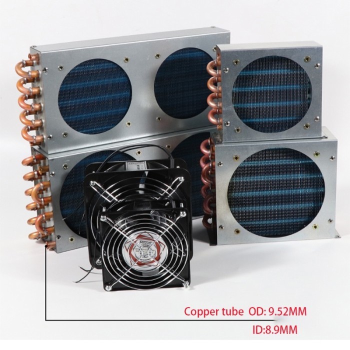 Jual SMALL SHELL CONDENSER RADIATOR REFRIGERATOR FREEZER AIR-COOLED ...