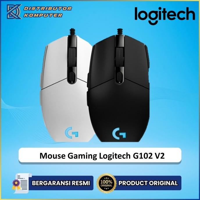 Jual Mouse Gaming Logitech G102 V2 Lightsync RGB - Logitech G 102 V 2 RGB | Shopee Indonesia
