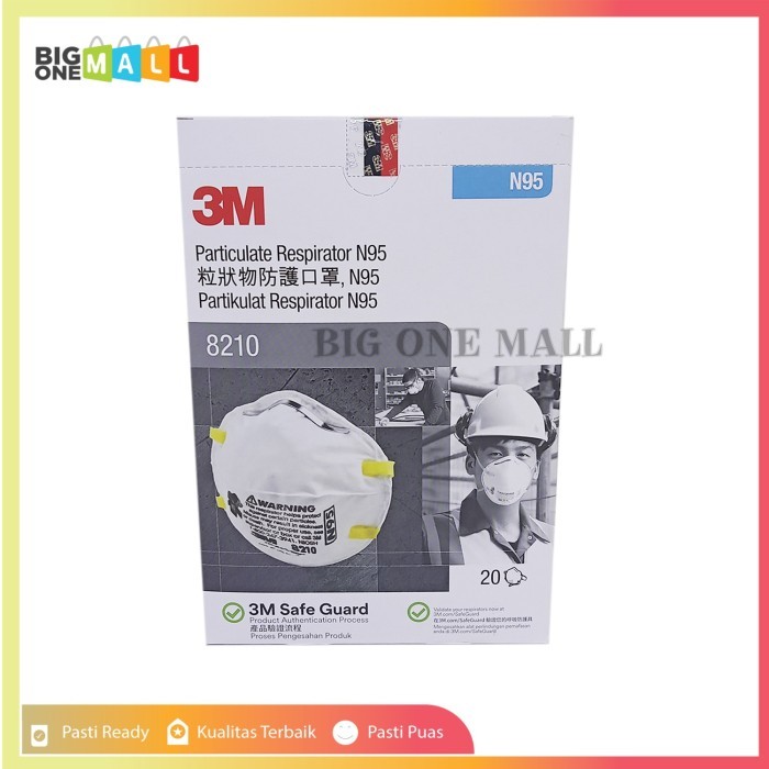 Jual Masker 3M 8210, Masker 3M N95 8210 Box Segel, Masker N95 Bukan Kn95 | Shopee Indonesia