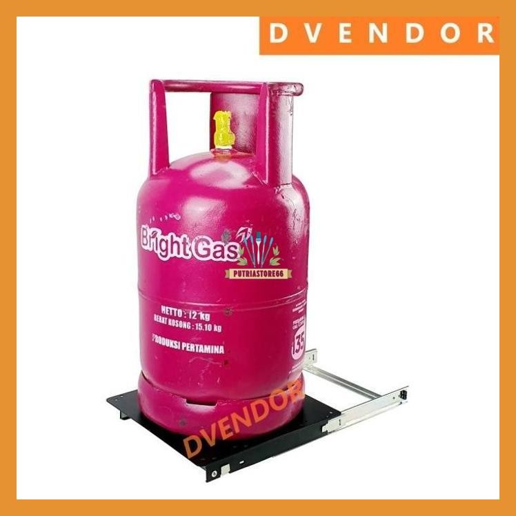 Jual RAK TEMPAT GAS TARIK SLIDING PULL OUT PORTER GAS LPG TRAY TROLI ...
