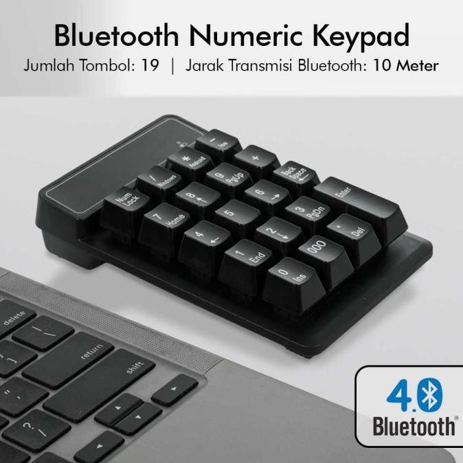 Jual Keypad Numeric Angka Keyboard Kalkulator Numpad Bluetooth 4.0 ...