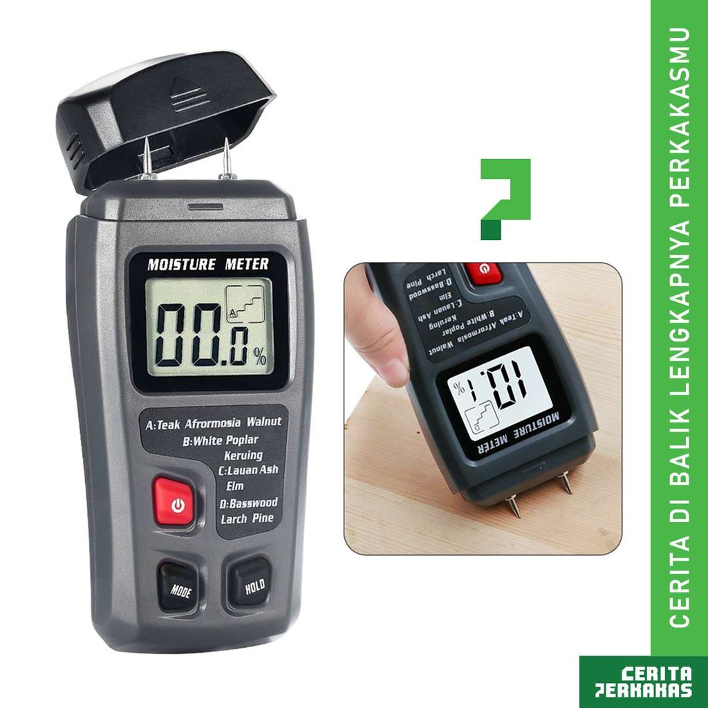Jual Moisture Digital Meter CP / Humidity Tester / Timber Damp Detector ...