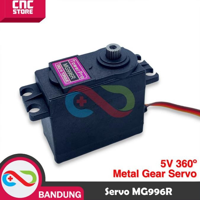Jual Motor Servo Mg996R Mg996 Metal Gear 360 Degree Continuous | Shopee ...