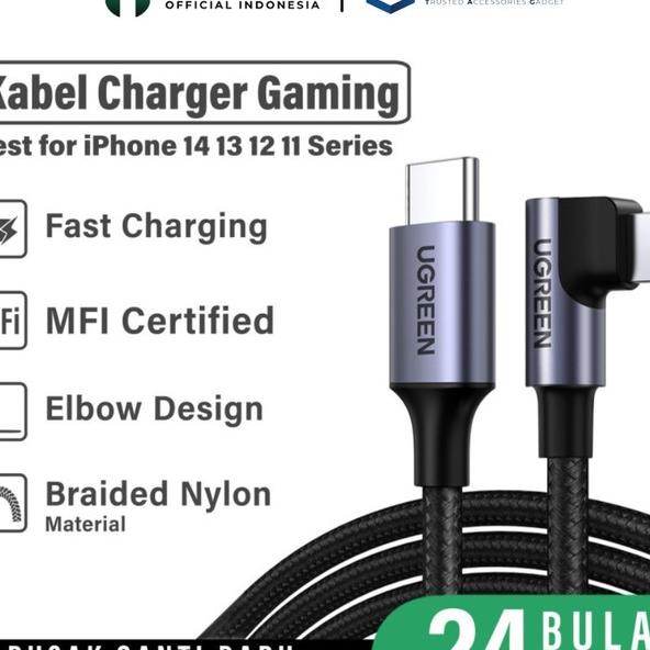 Jual Ugreen Abel Data Gang Fat Charging Charger Lhtning Mfi Ub A Type C ...