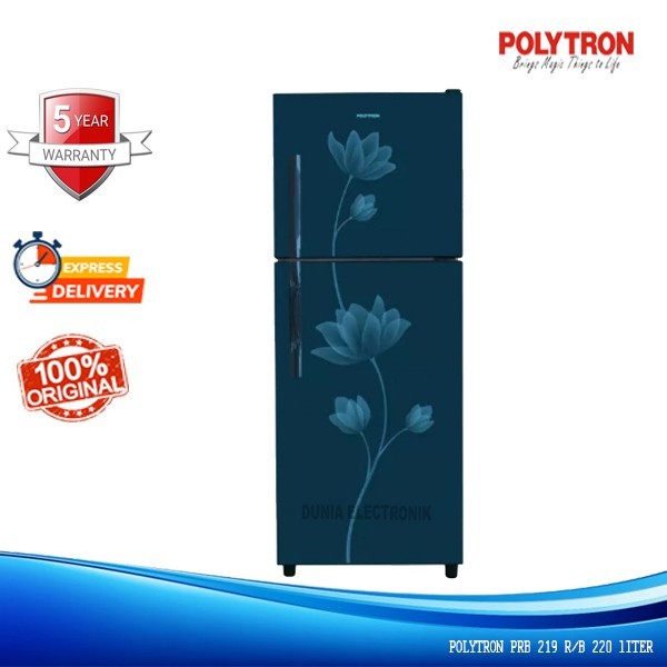 Jual POLYTRON Kulkas 2 Pintu 220 Liter PRB 219 R/B Tanpa Bunga Es ...