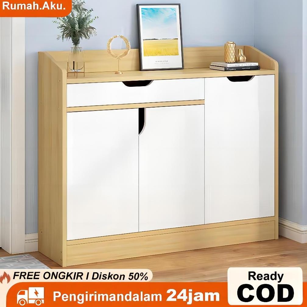 Jual k Sepatu k Sepatu Tertutup anti Debu Shoe Cabinet k Sepatu Kayu ...