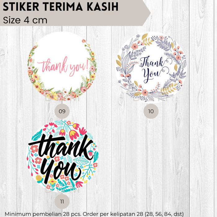Jual Stiker Terima Kasih Thank You Sticker Label Thank You Bento ...