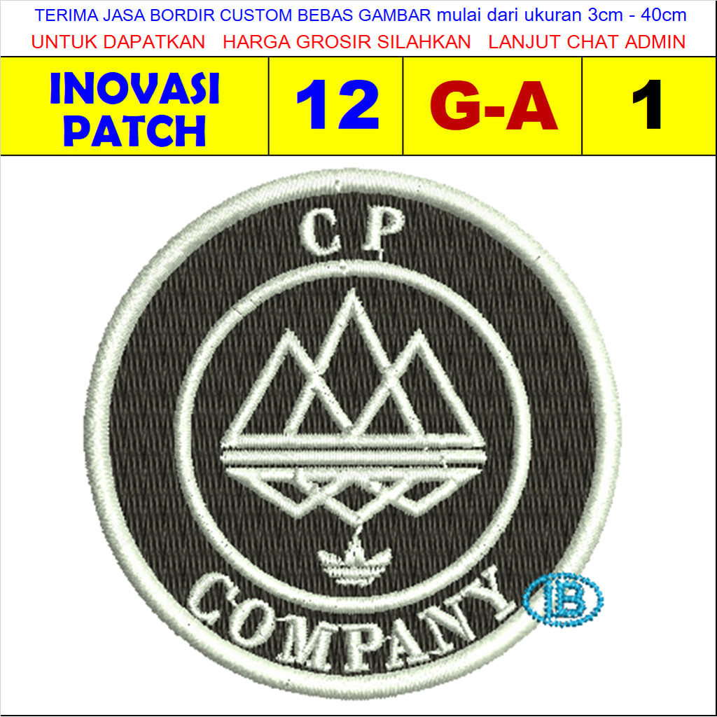 Jual INOVASI PATCH BORDIR LOGO/EMBLEM - G-A1 CP COMPANY | Shopee Indonesia