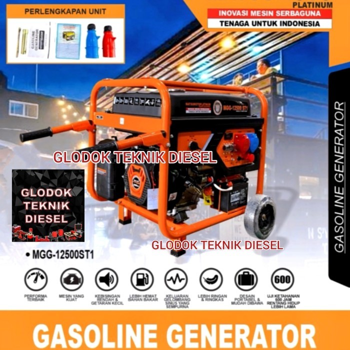 Jual Gasoline Generator Mesin Genset Bensin Matsumoto MGG 12500 ST1 10000 Watt | Shopee Indonesia